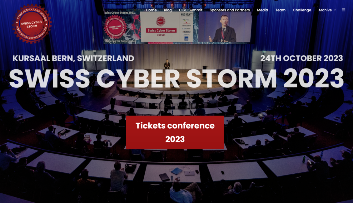 Swiss Cyber Storm 2023 - Swiss IT Companies